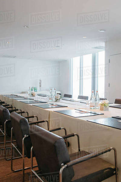 Empty meeting table in conference room - Royalty-free Stock Photo ...