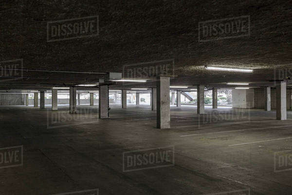 Empty lot in parking building - Royalty-free Stock Photo | Dissolve