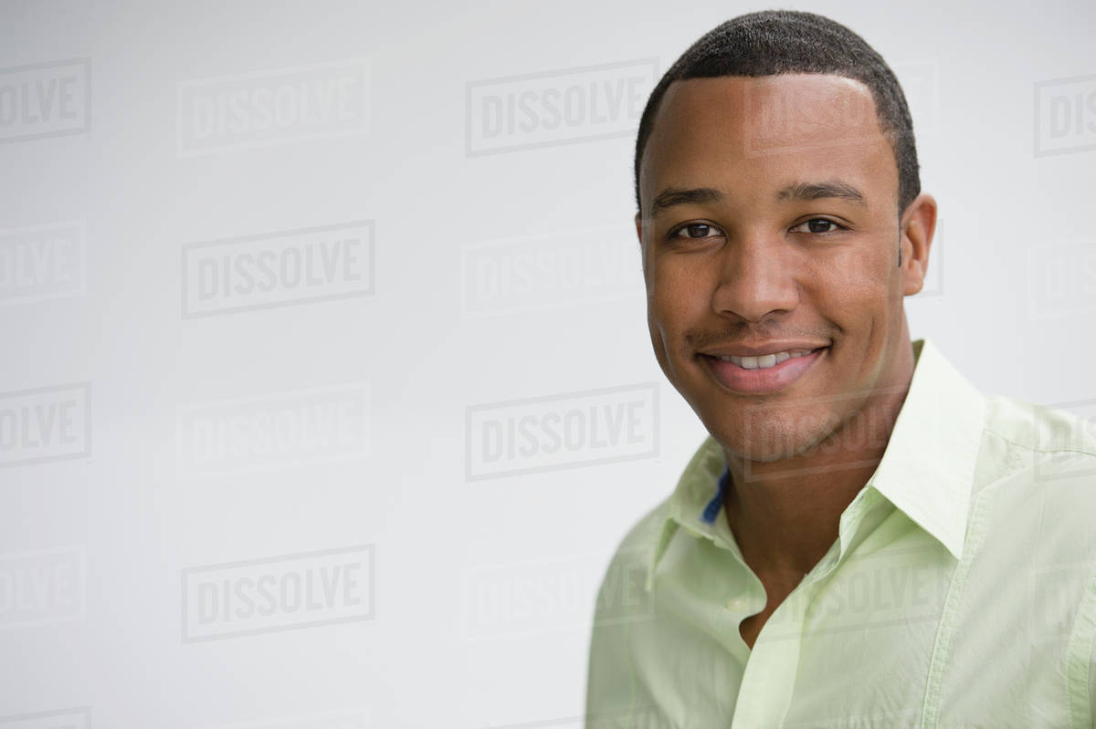 Smiling mixed race man - Royalty-free Stock Photo | Dissolve
