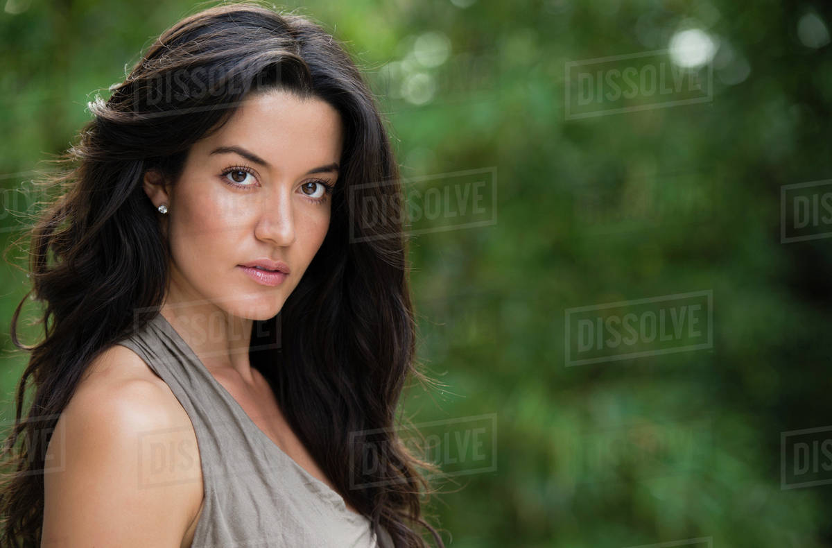 Serious Hispanic woman - Royalty-free Stock Photo | Dissolve