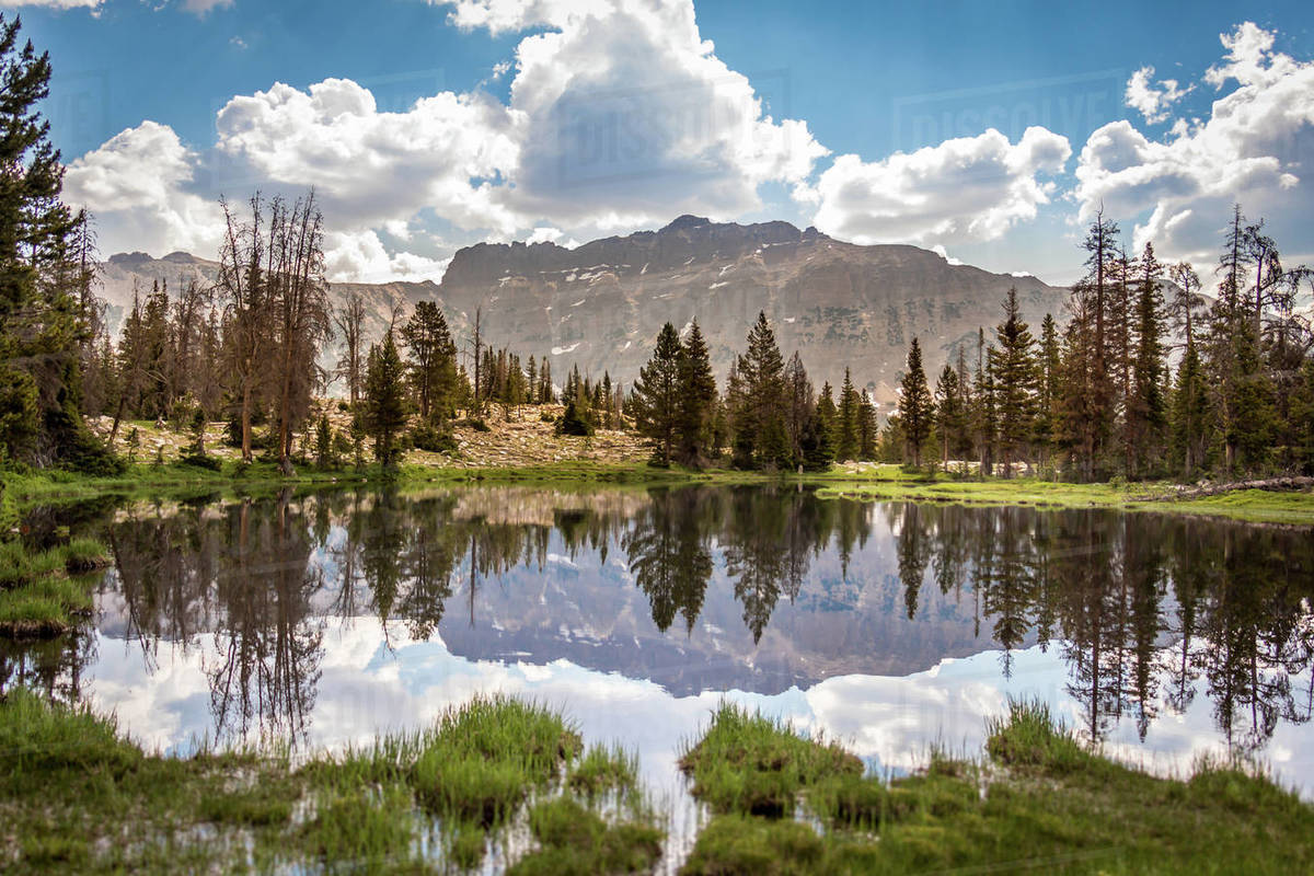 A beautiful clean and clear mountain lake - Royalty-free Stock Photo ...