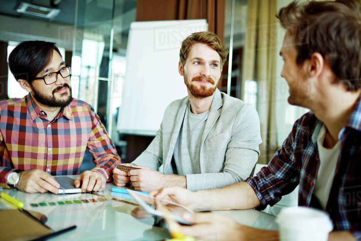 Businessmen planning together at the table - Royalty-free Stock Photo ...