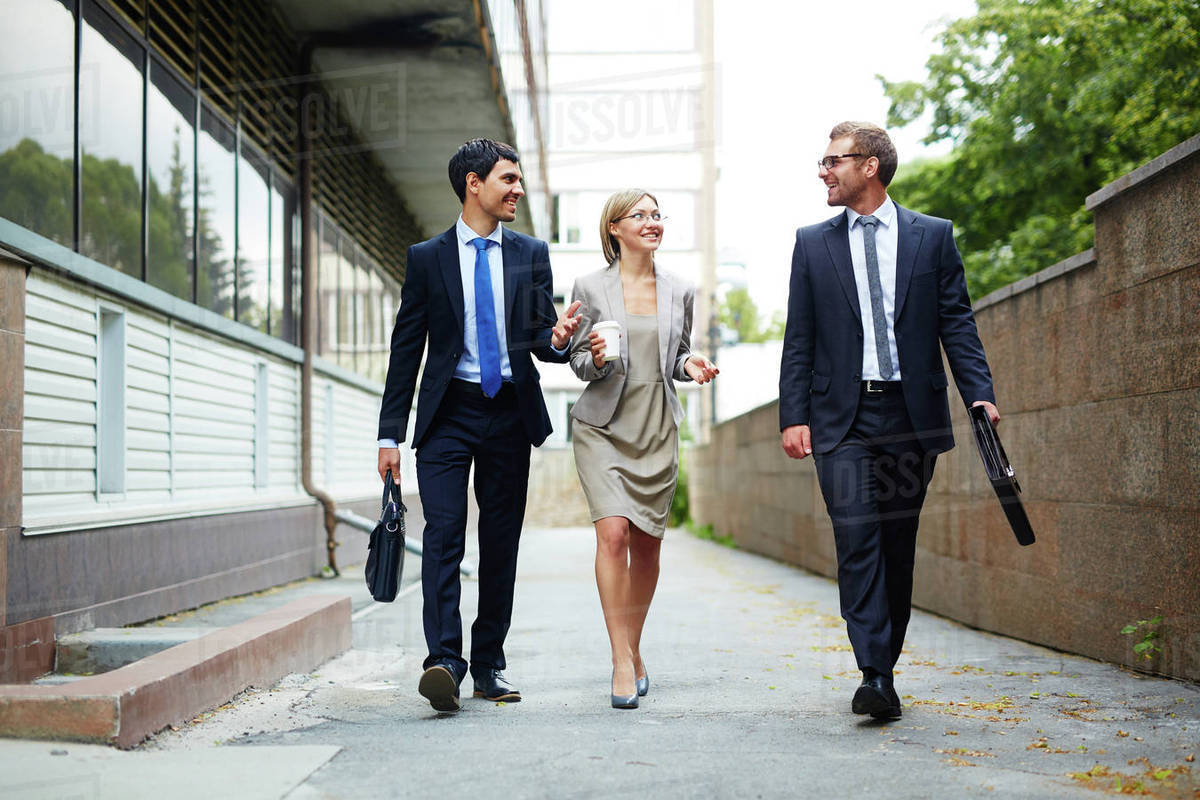 White collar workers coming back from work - Royalty-free Stock Photo ...