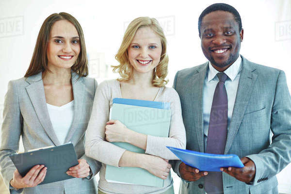 Portrait of successful business people - Royalty-free Stock Photo ...