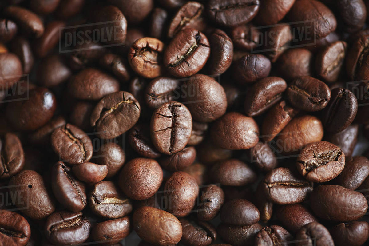 Fresh roasted aromatic coffee beans - Royalty-free Stock Photo | Dissolve