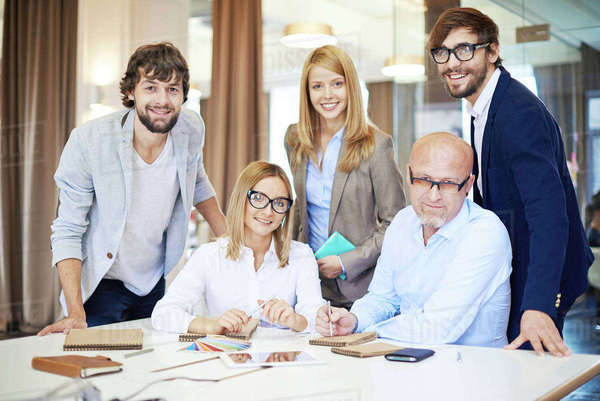 Successful team of design group - Royalty-free Stock Photo | Dissolve