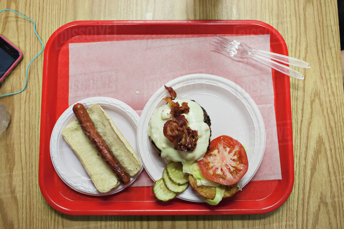 A tray of food. - Stock Photo - Dissolve