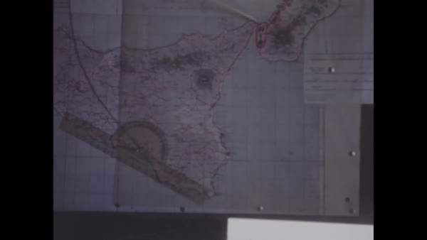 World War Two Color. Detail on a map during a flight plan - Stock Video ...