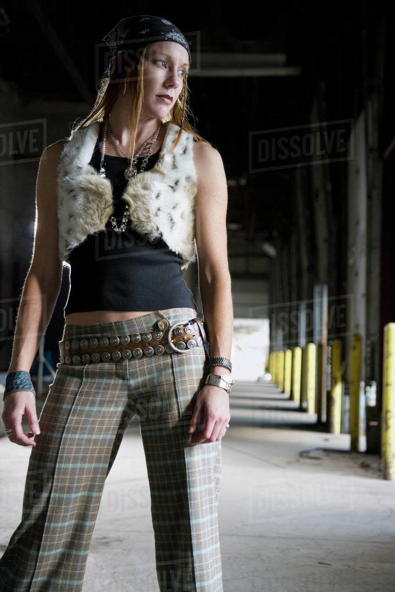 Female breakdance posing - Royalty-free Stock Photo | Dissolve