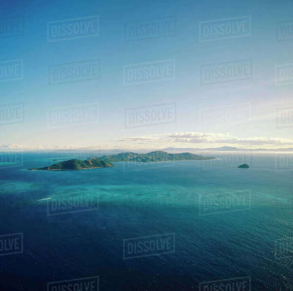 Aerial of a group of small pacific islands - Royalty-free Stock Photo ...