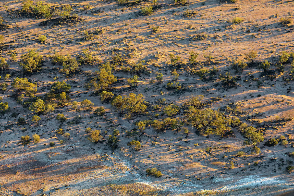 Abstract Nature Landscape. Dry arid landscape from central South ...