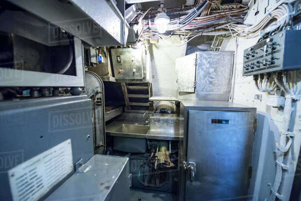 Inside a Submarine Kitchen in Milan, Italy. - Royalty-free Stock Photo ...