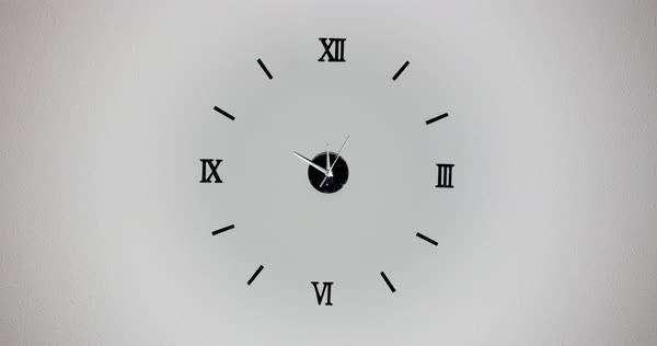 Clock on background and movement of clock hands - 4K Royalty-free Stock ...