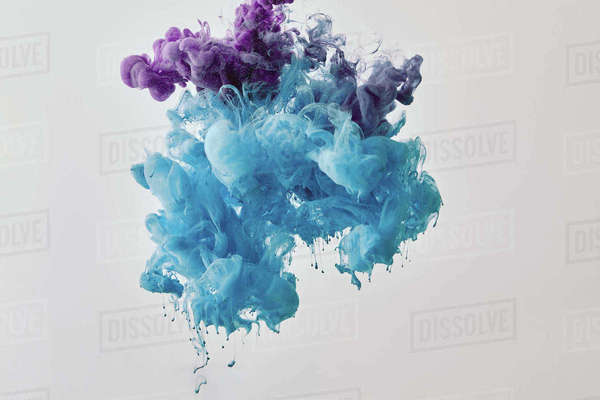 Background with purple and blue splash of paint - Royalty-free Stock ...