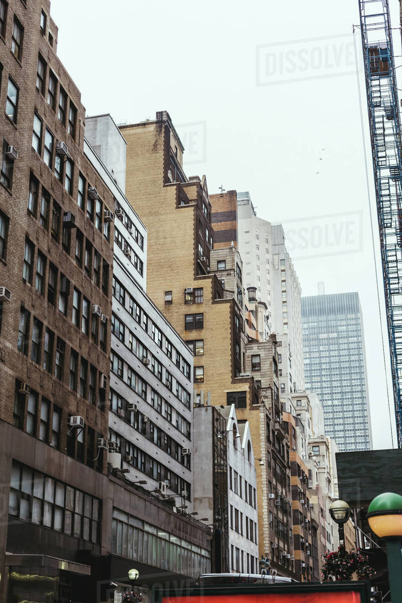 Urban scene with architecture of new York city, USA - Royalty-free ...