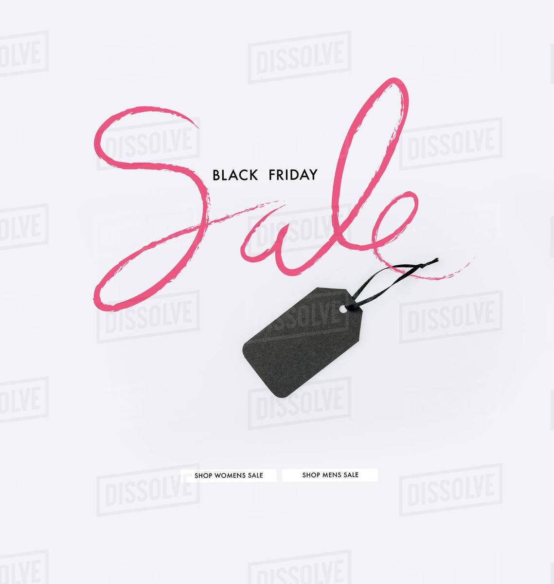 Black price tag isolated on white - Stock Photo - Dissolve