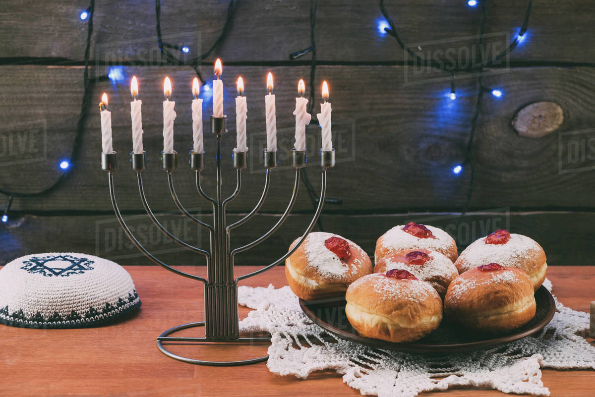 Traditional Jewish Menorah