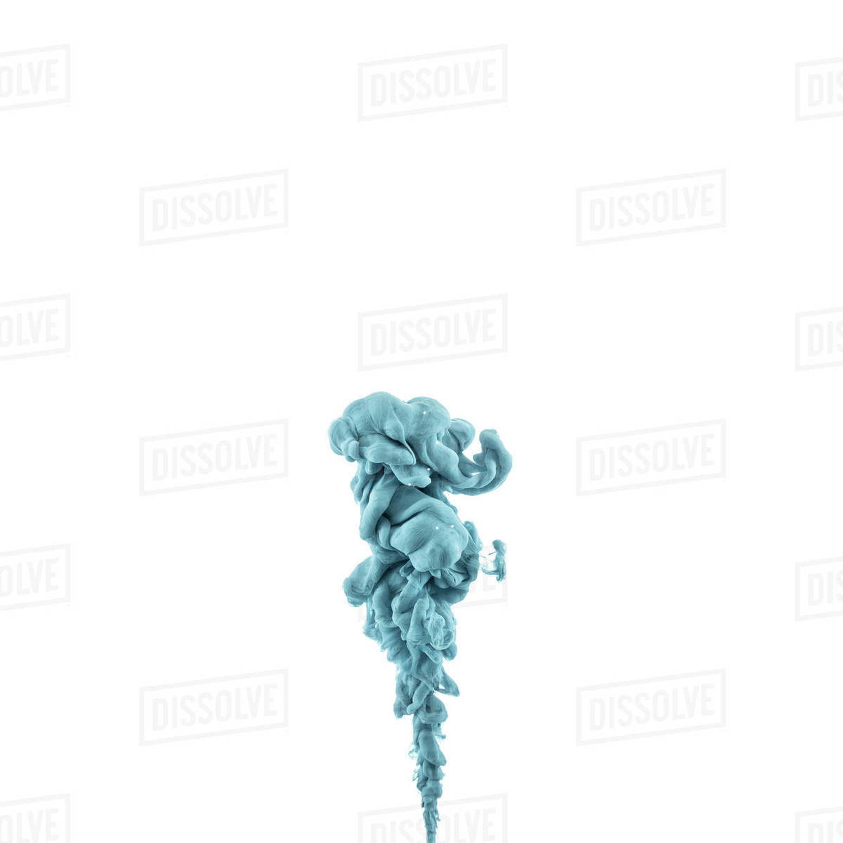 Close up view of grey ink splash isolated on white - Stock Photo - Dissolve