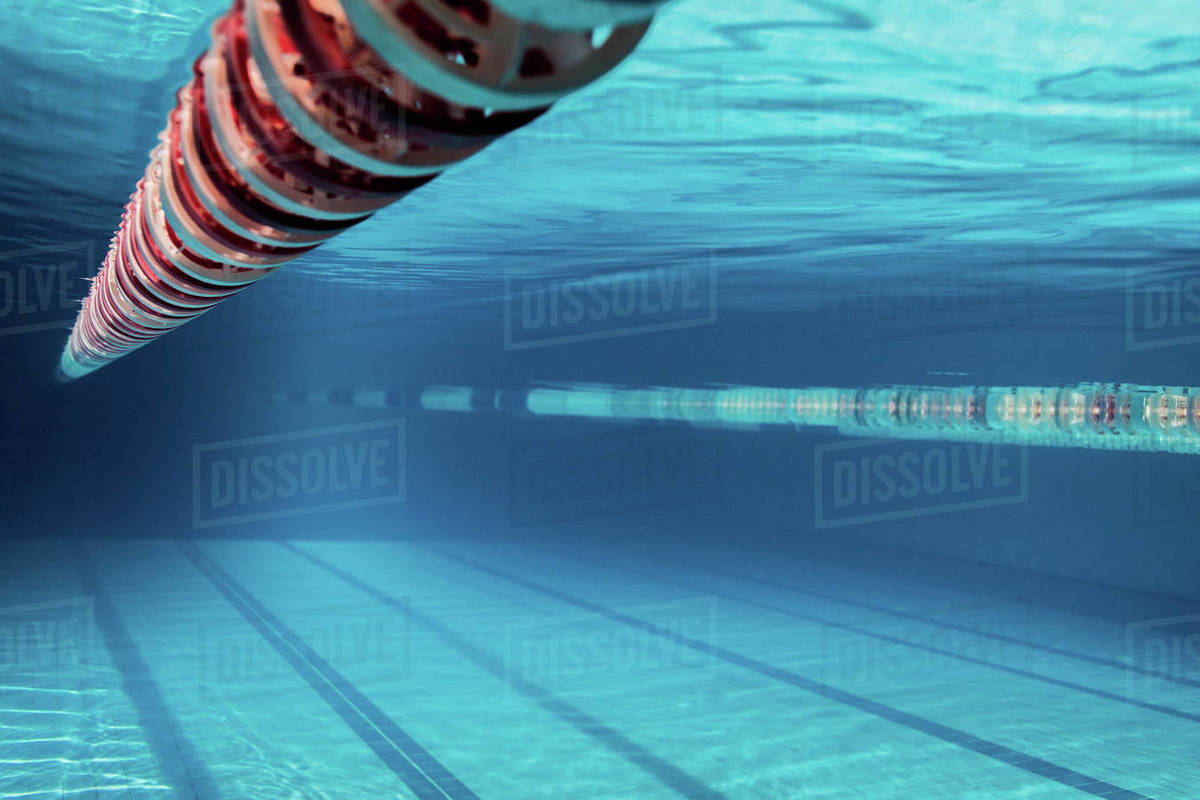 Underwater picture of empty swimming pool - Stock Photo - Dissolve