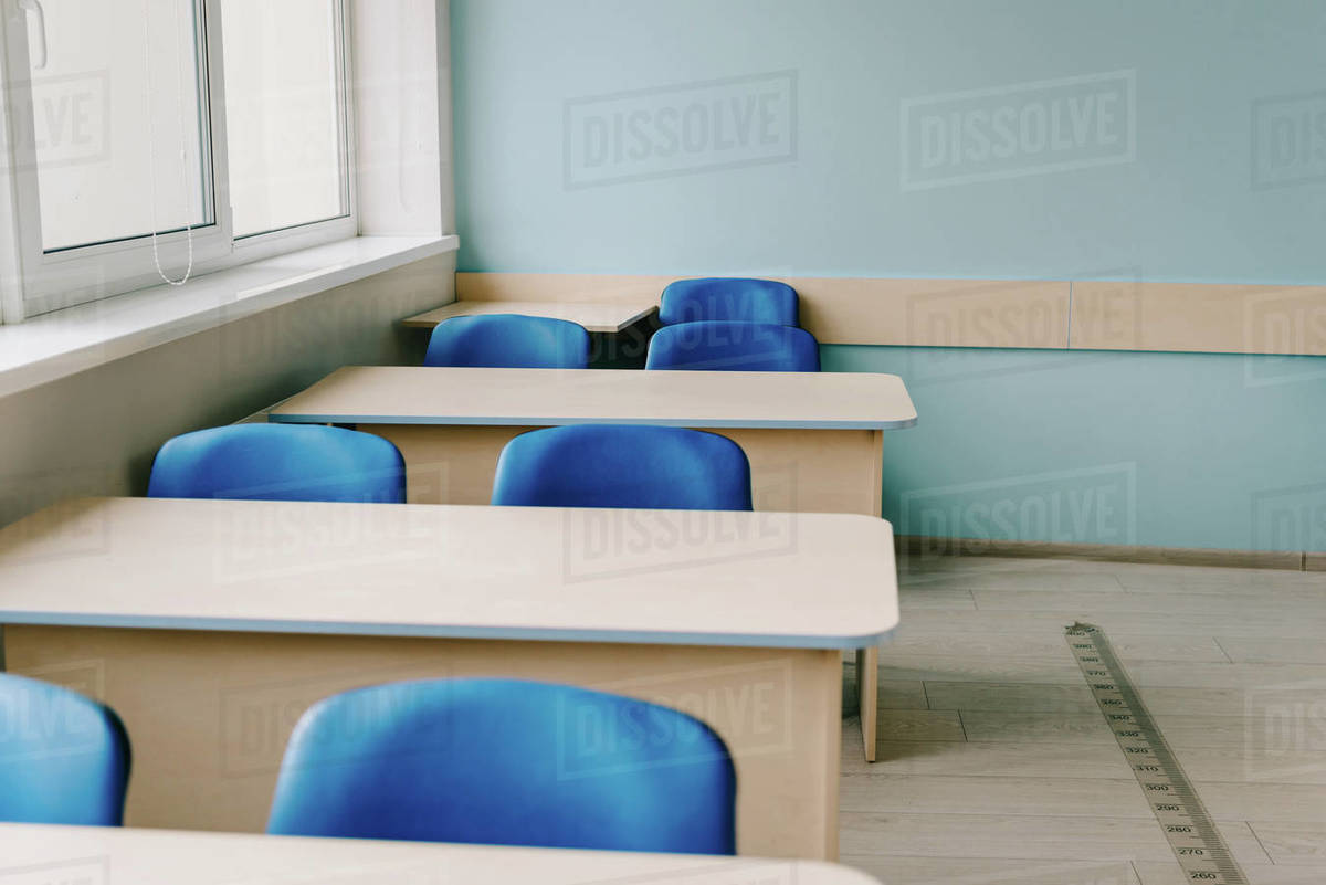 interior of empty classroom at modern school - Royalty-free Stock Photo ...