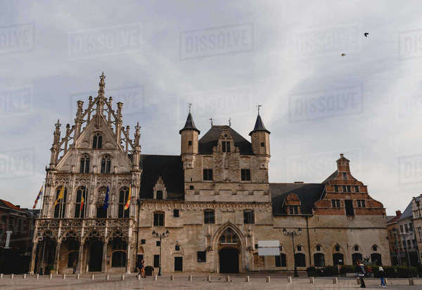 Mechelen, Belgium - November 02, 2016: beautiful architecture of ...