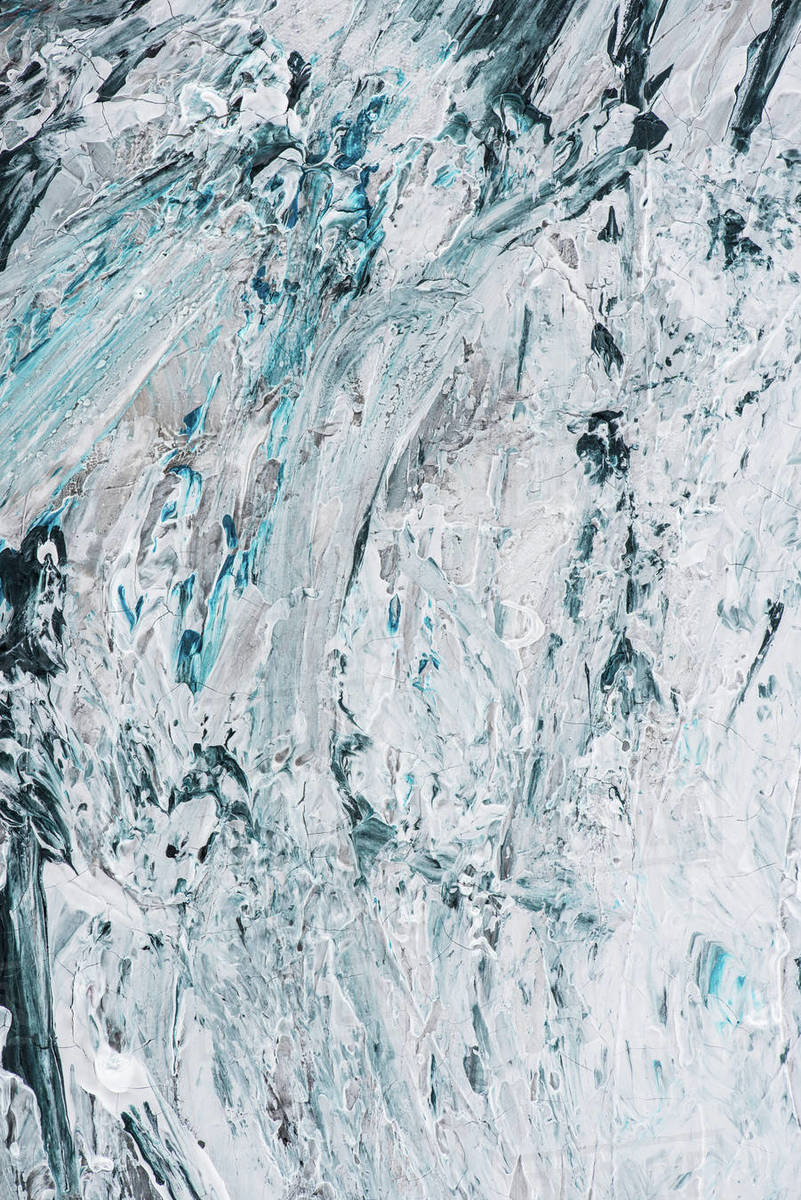 Texture with light blue and grey brush strokes of oil paint - Stock ...