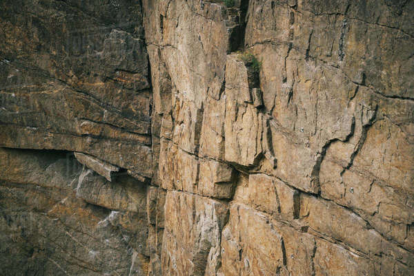 Full frame image of rocky cliff surface background - Stock Photo - Dissolve