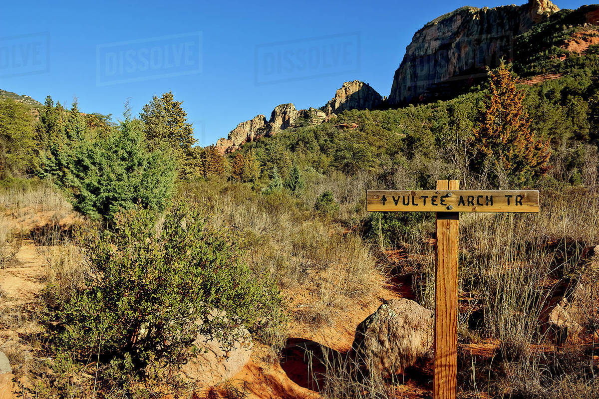 Vultee Arch Trail, Sedona, Arizona, America, USA - Royalty-free Stock ...