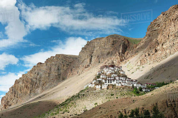 Ki Monastery, Spiti Valley, Himachal Pradesh, India - Stock Photo ...