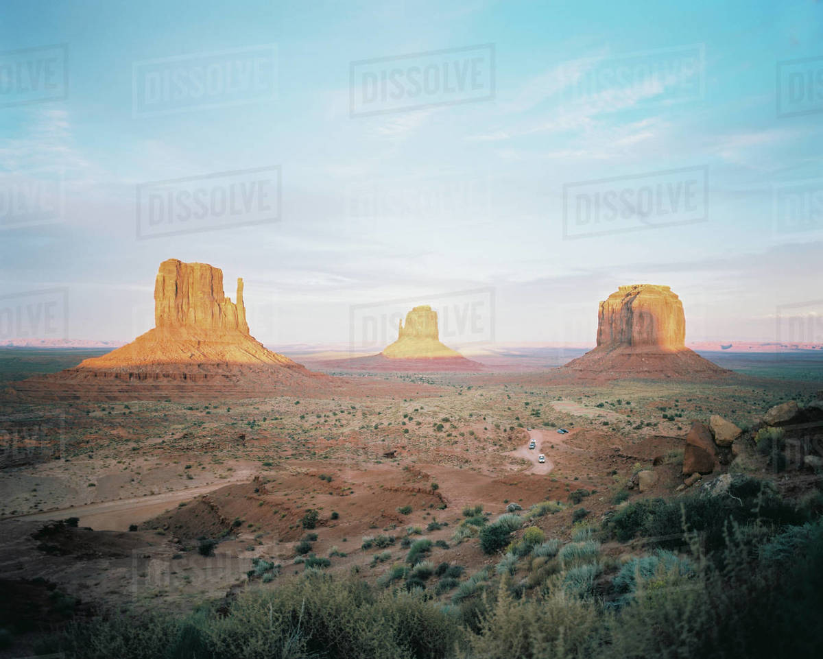 Monument valley, Arizona Utah border, America, USA - Royalty-free Stock ...
