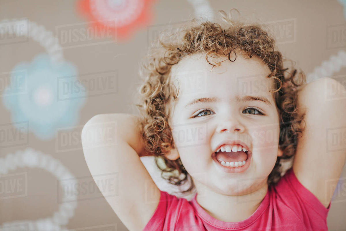 Portrait of a happy girl - Royalty-free Stock Photo | Dissolve