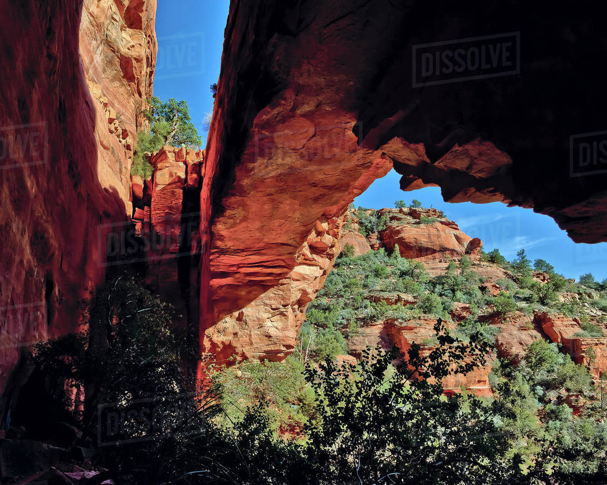 Fay's Arch, Fay Canyon, Sedona, Arizona, America, USA - Royalty-free ...