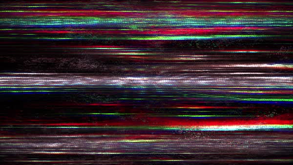 Damaged digital noisey RGB lines glitching screen damage animated ...