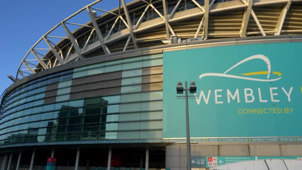Wembley Arena in London football stadium - LONDON, ENGLAND - DECEMBER ...