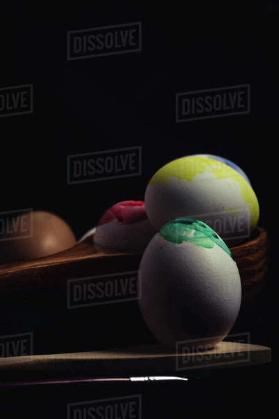 Set of poorly colored eggs - Royalty-free Stock Photo | Dissolve