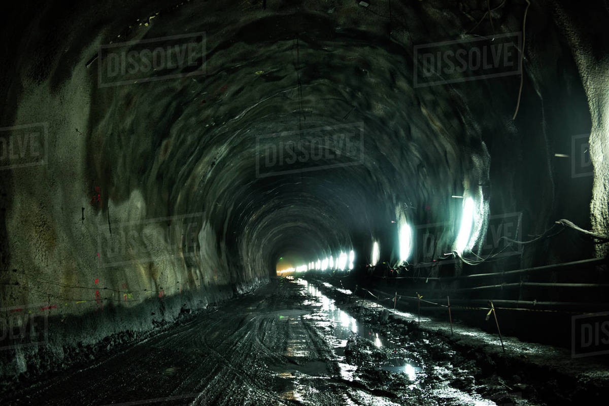 Dirty soil in underground mine during mining work - Royalty-free Stock ...