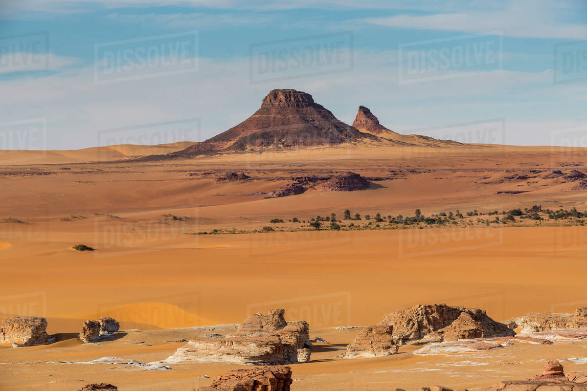 Beautiful desert scenery in northern Chad, Africa - Royalty-free Stock ...