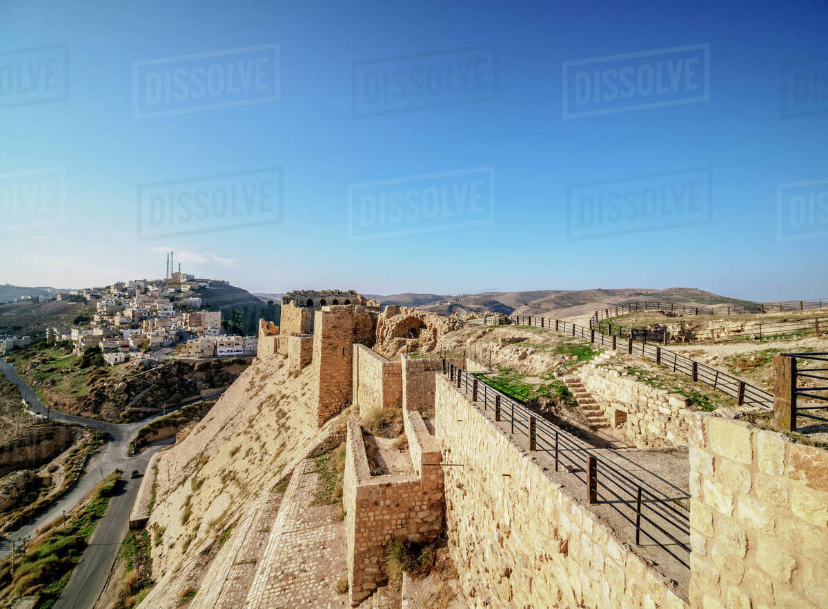 Kerak Castle, Al-Karak, Karak Governorate, Jordan, Middle East ...