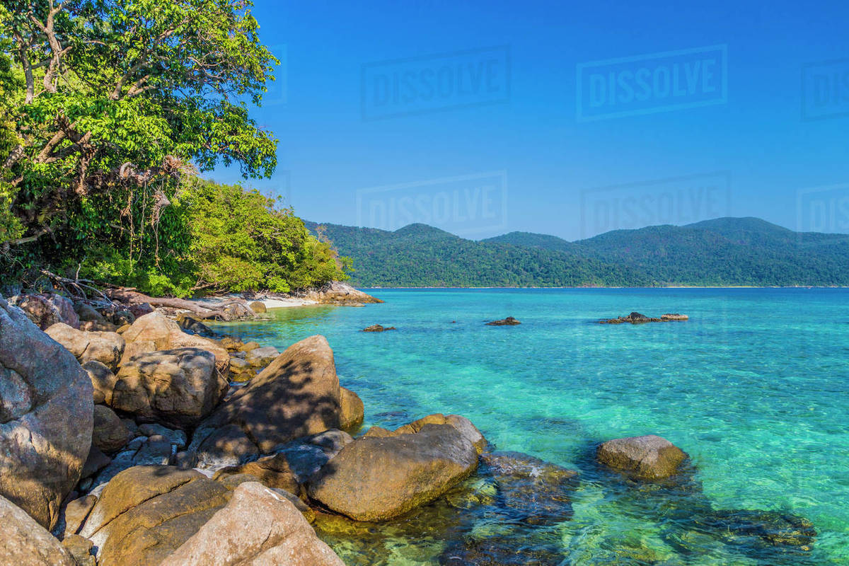 Ko Rawi Island in Tarutao National Marine Park, Thailand, Southeast ...