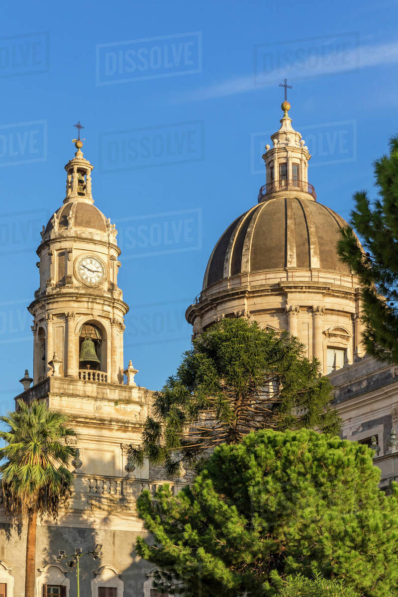 Catania Cathedral, Catania, Sicily, Italy, Europe - Royalty-free Stock ...