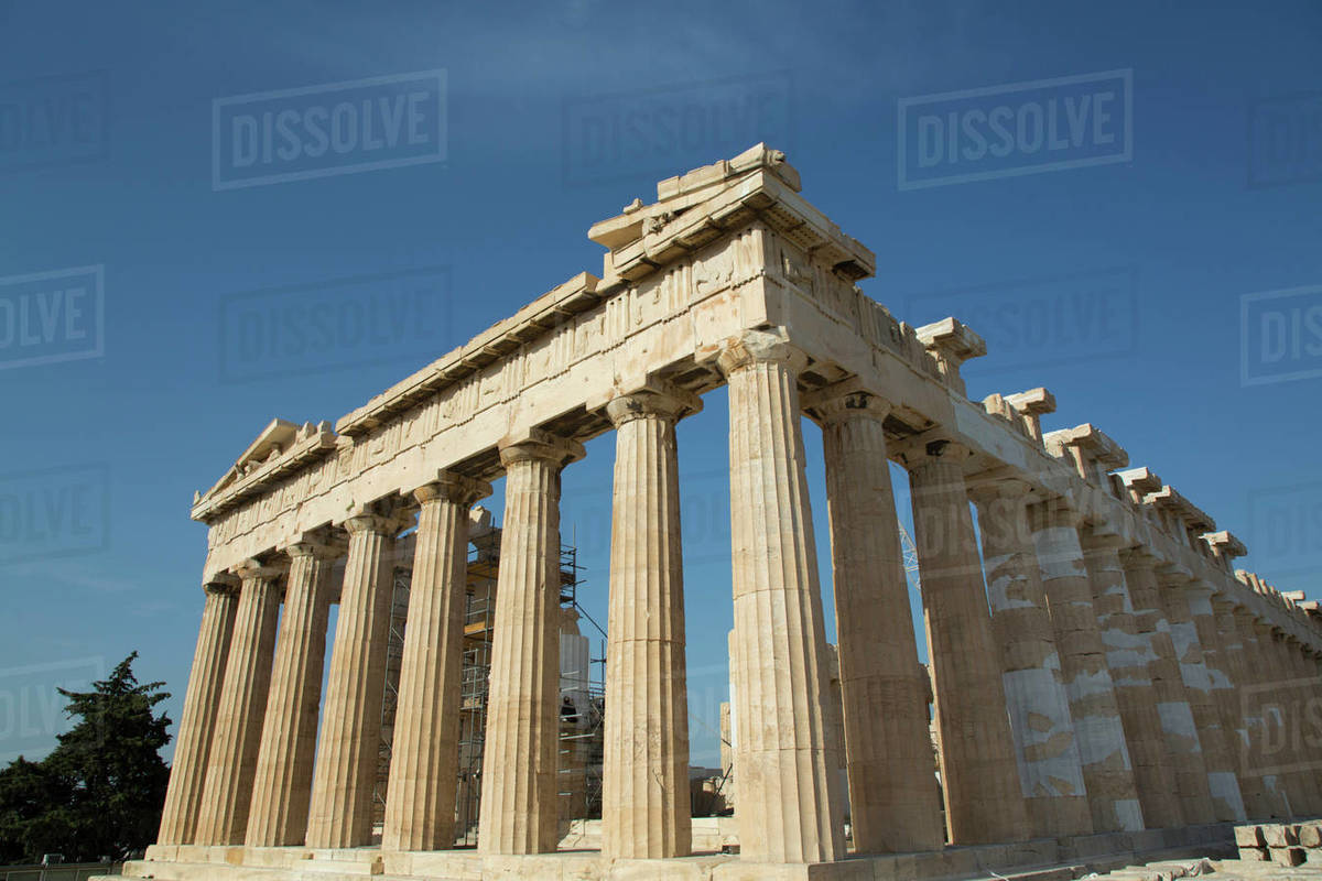 Parthenon, Acropolis, UNESCO World Heritage Site, Athens, Greece, Europe - Stock Photo - Dissolve