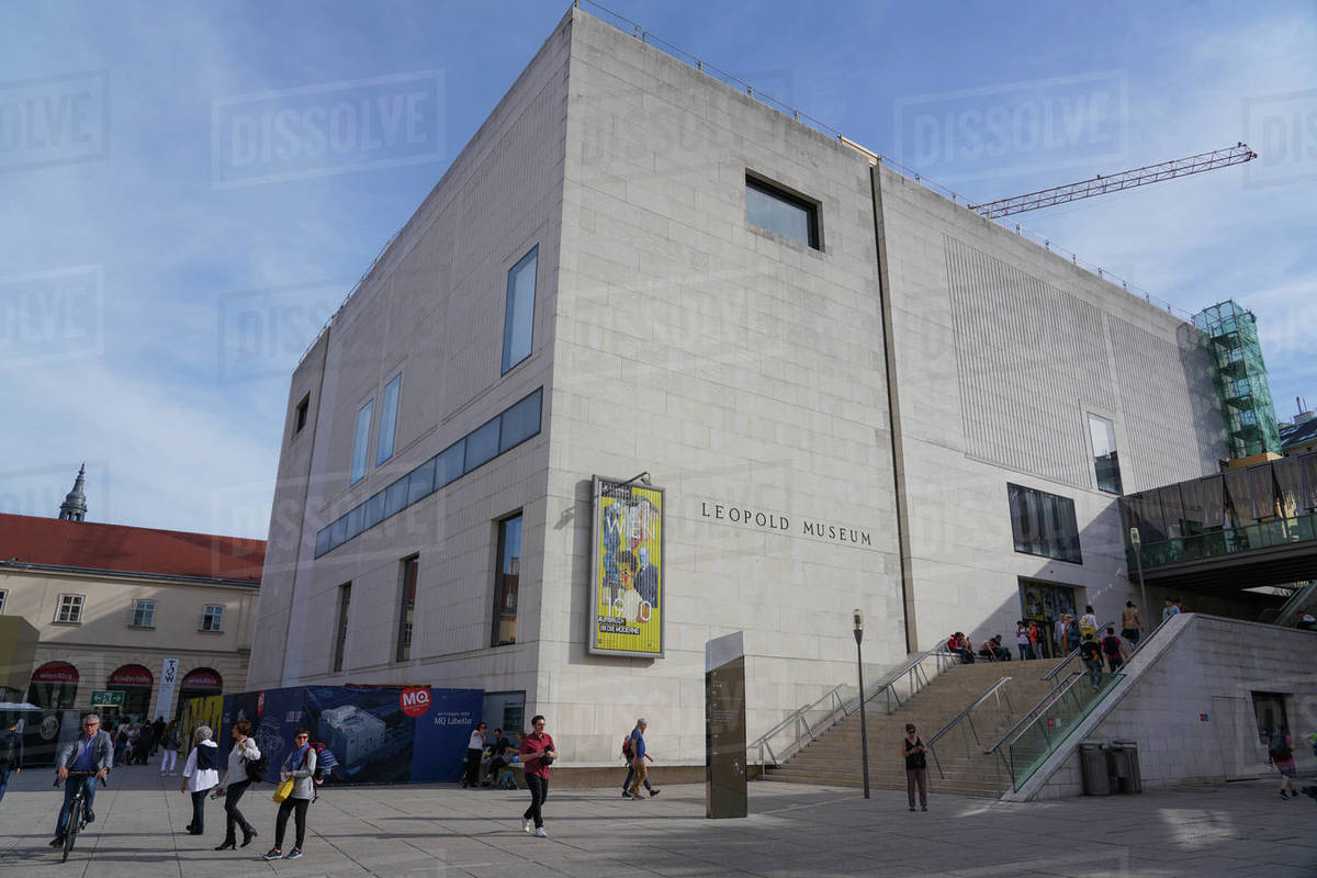 Leopold Museum in the Museumsquartier in Vienna, Austria, Europe ...