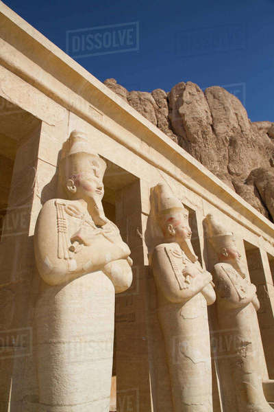 Statues of Queen Hatshepsut, Hatshepsut Mortuary Temple (Deir el-Bahri ...
