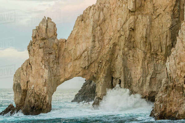 The famous granite arch at Land's End, Cabo San Lucas, Baja California ...