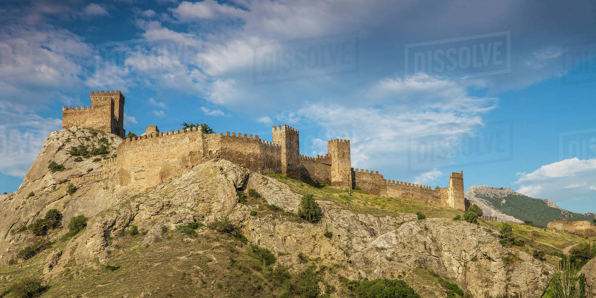 Genoese fortress, Sudak, Crimea, Ukraine, Europe - Royalty-free Stock ...