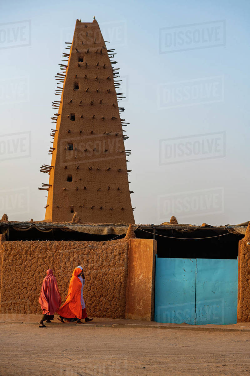 Grand Mosque of Agadez, UNESCO World Heritage Site, Agadez, Niger ...