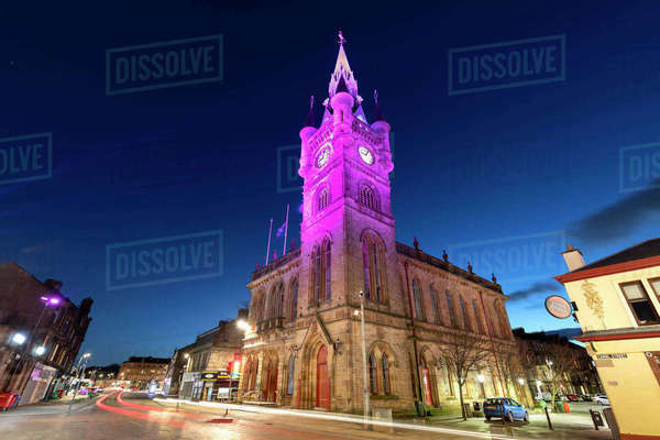 Renfrew Town Hall, Scotland. - Royalty-free Stock Photo | Dissolve