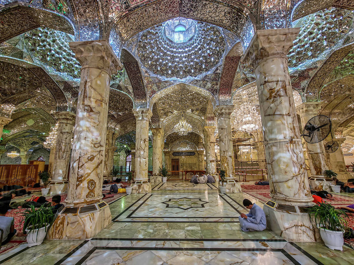 Interior of the Holy Shrine Of Imam Hossain, Karbala, Iraq, Middle East ...