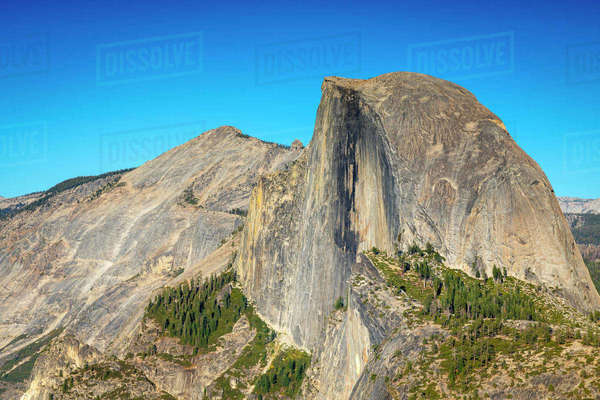 Half Dome granite rock formation, Yosemite National Park, UNESCO World ...