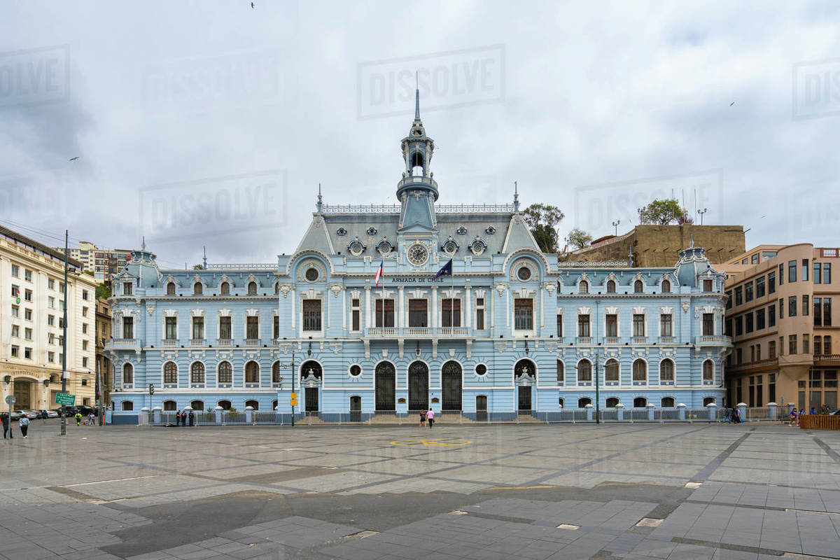 Edificio Armada de Chile at Plaza Sotomayor, UNESCO World Heritage Site ...